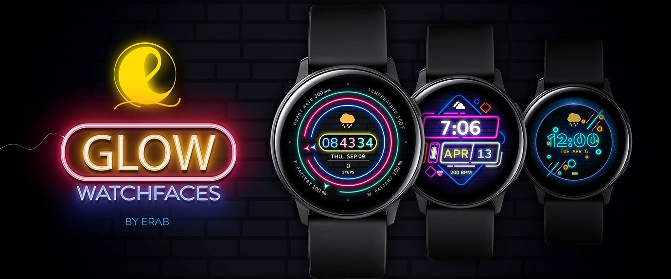 GLOW Collection - simple neon watch faces - Show Your Style! - FACER ...