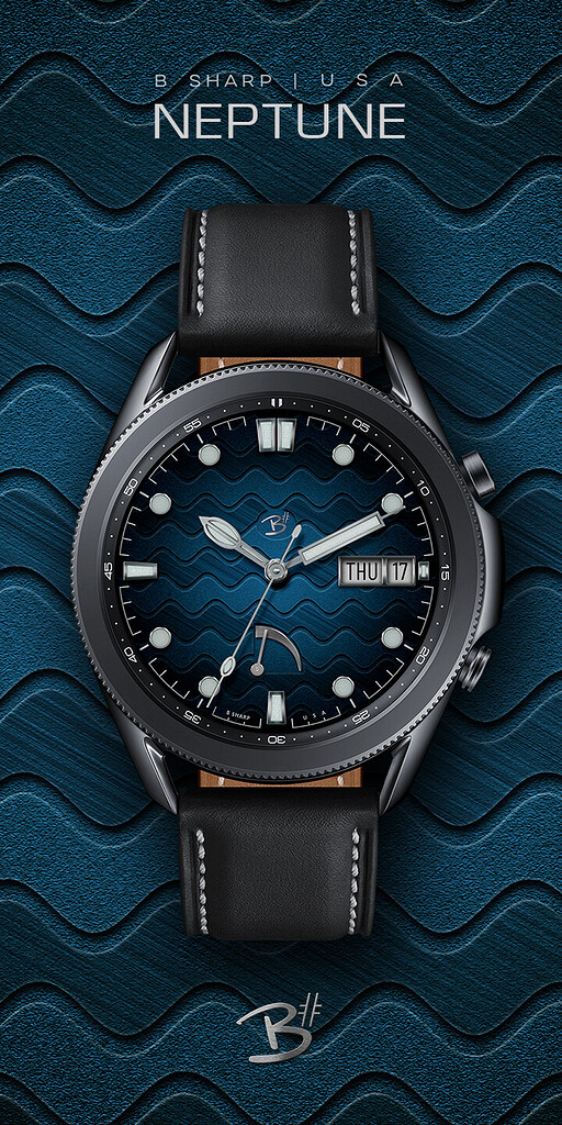[Watch face] B Sharp - Neptune+ 🤿 - Design showcase - FACER Community