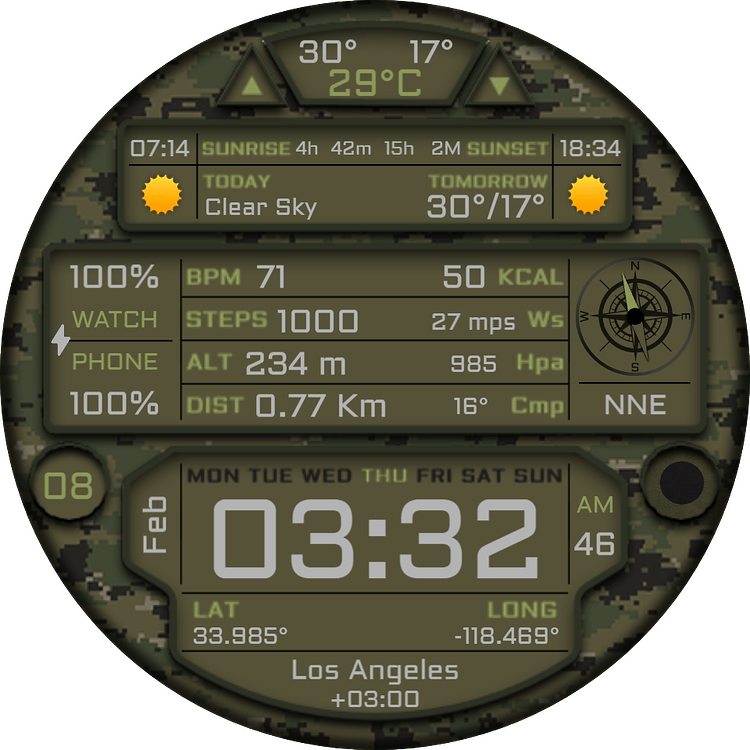 I designed a tactical military watch face. How do you think it looks ...