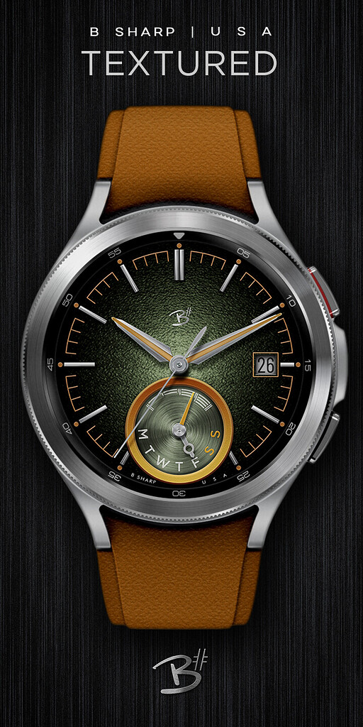 [Watch Face] B# - Textured - Design showcase - FACER Community
